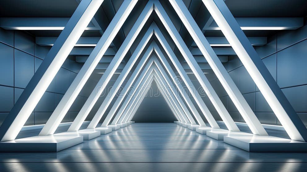 Playful Light, Reflections and Shadows, Abstract Geometric Structure ...