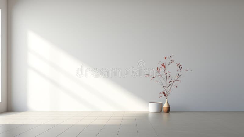 Playful Minimalism: Iris in an Empty Room - Abstract Minimalism ...