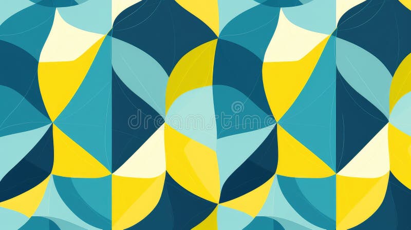 Playful Modern Spring Pattern Stock Illustration - Illustration of ...