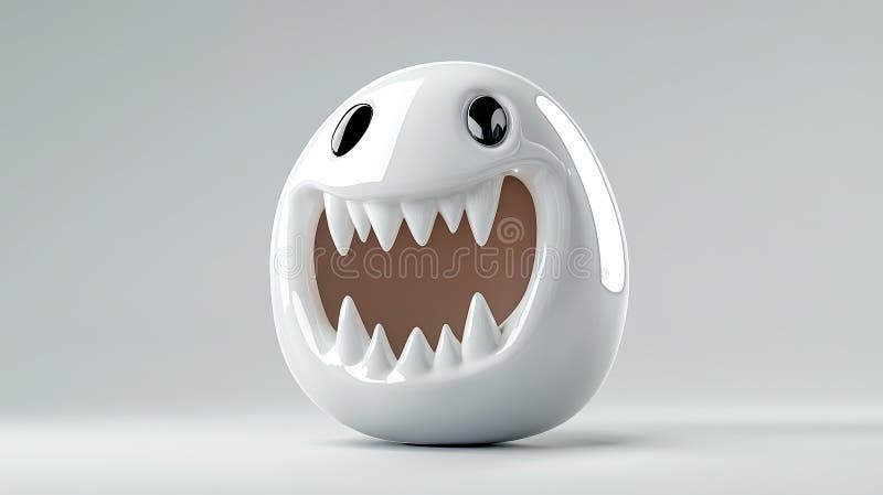A Playful Monster with a Shiny Surface and Sharp Teeth, Perfect for ...