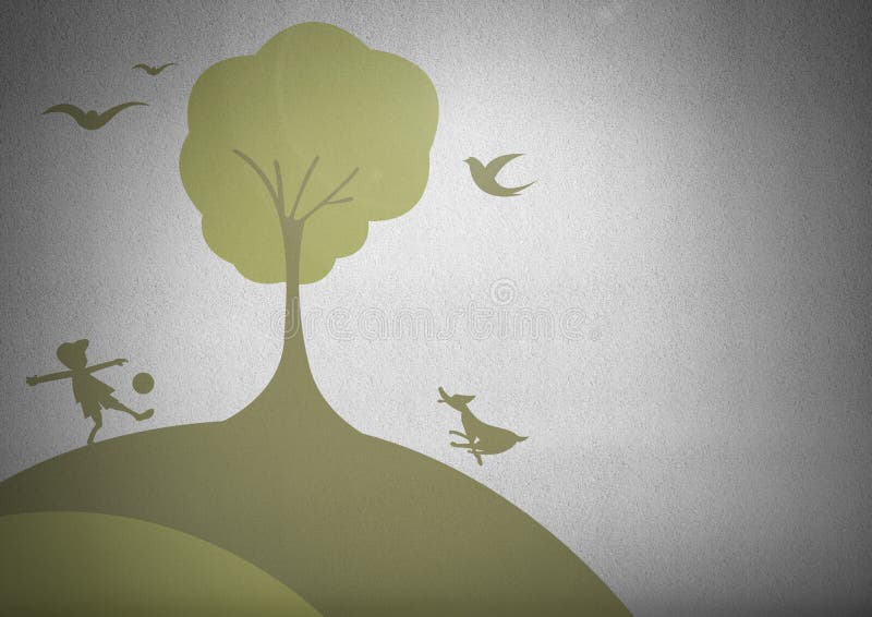 Playful Nature Park Graphics Stock Illustration - Illustration of ...