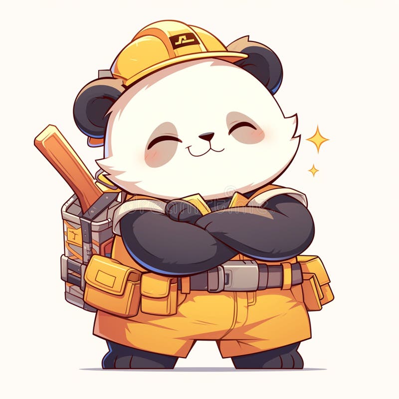 Panda Worker Stock Illustrations – 287 Panda Worker Stock Illustrations ...