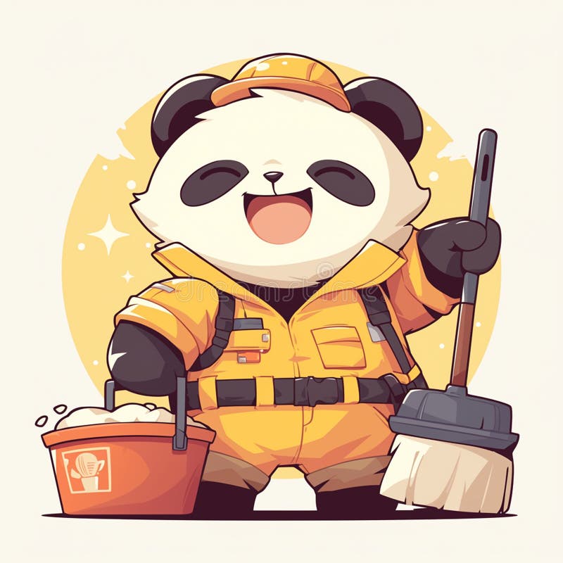 Panda Worker Stock Illustrations – 287 Panda Worker Stock Illustrations ...