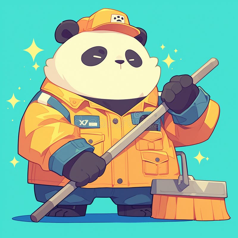 Panda Worker Stock Illustrations – 287 Panda Worker Stock Illustrations ...