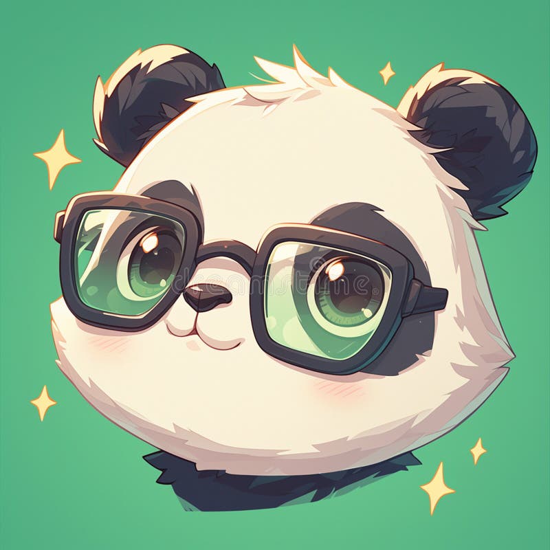 A Playful Panda Software Engineer Cartoon Style Stock Vector ...