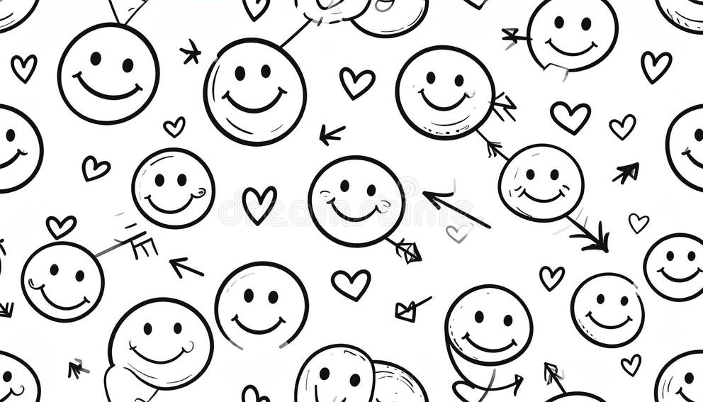 Smiley Faces Hearts Stock Illustrations – 1,075 Smiley Faces Hearts ...