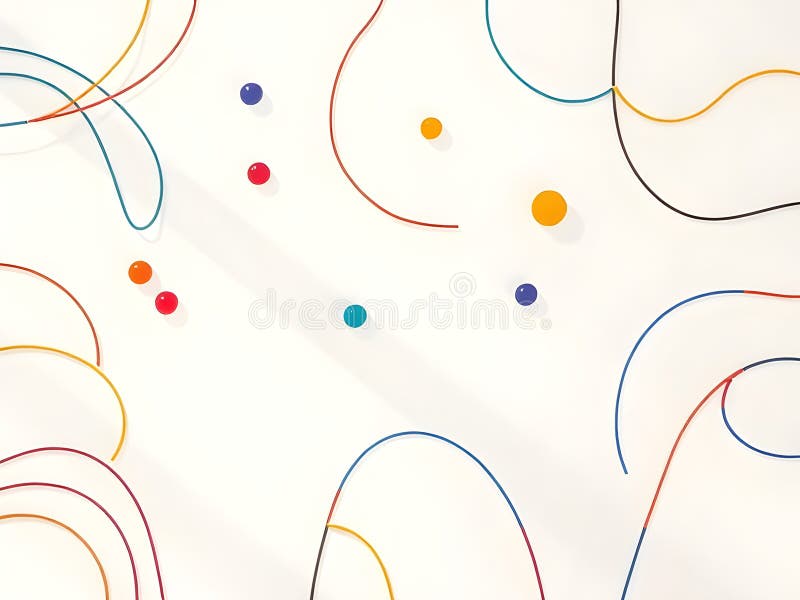 Playful Patterns and Curves Evoking Joyful Emotions Stock Illustration ...