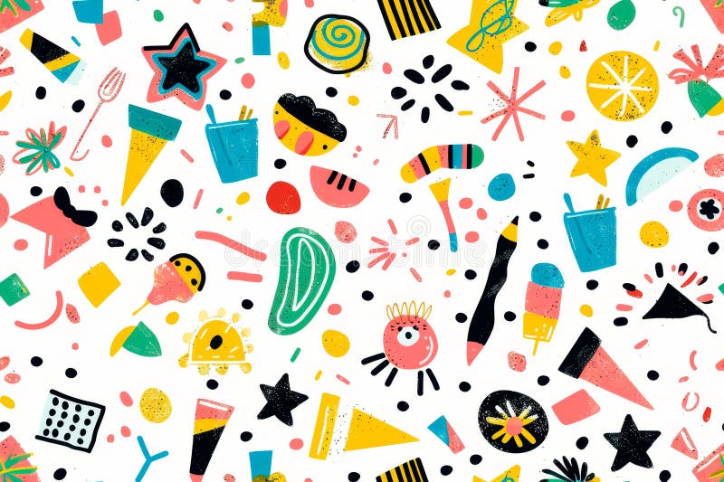 Playful Patterns Using Cute and Simple Pieces Arranged in Delightful ...