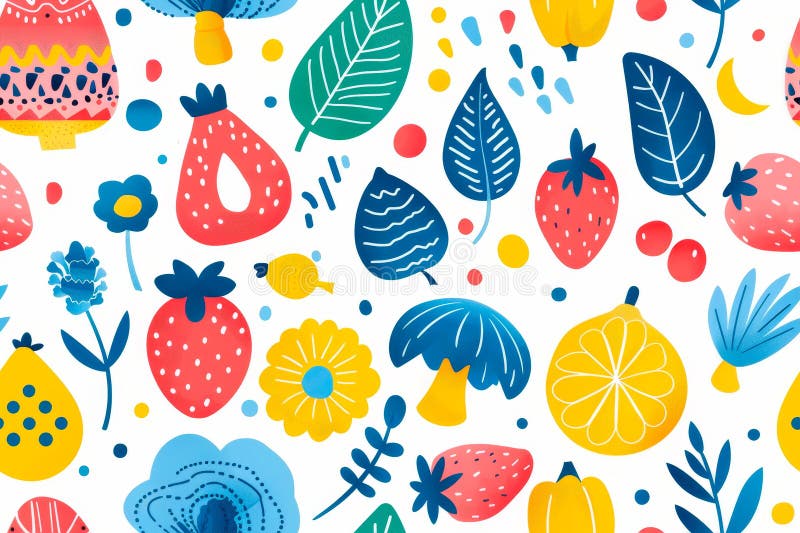 Playful Patterns Using Cute and Simple Pieces Arranged in Delightful ...