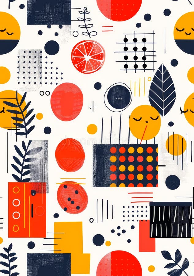 Playful Patterns Using Cute and Simple Pieces Arranged in Delightful ...