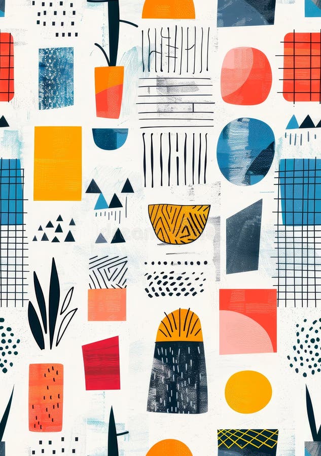 Playful Patterns Using Cute and Simple Pieces Arranged in Delightful ...