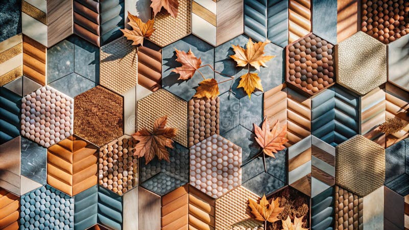 Playful Patterns a Wall of Colorful Wooden Blocks Stock Illustration ...