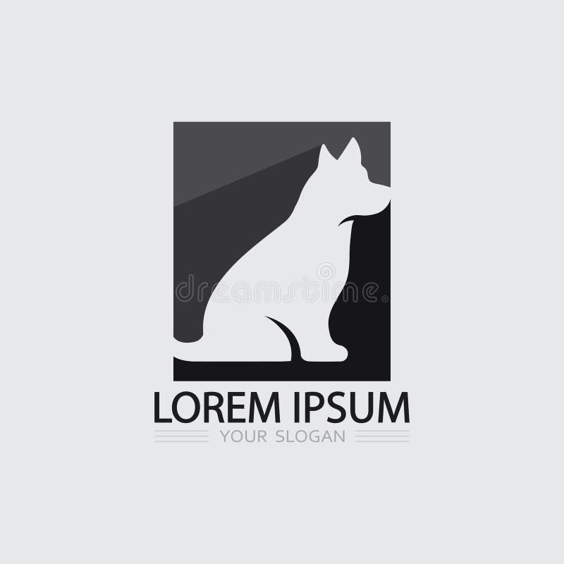 Playful Paw with Dog Bone Inside Vector Logo Stock Illustration ...