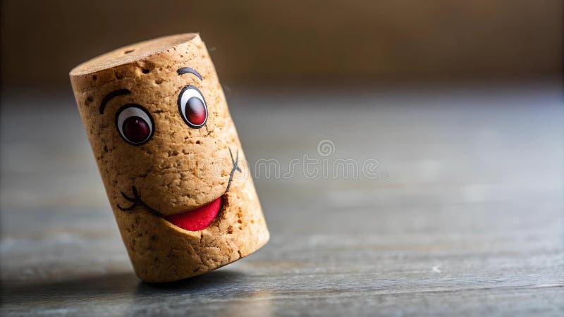 A Playful Perspective: a Wine Cork with a Funny Twist AI Generated ...