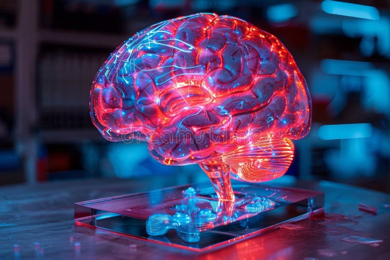 Playful Pixar Style Brain Illustration Absorbing Knowledge in a ...