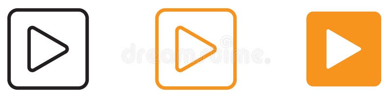 Playful Play Button Icon for Media and Entertainment Graphics Essential ...