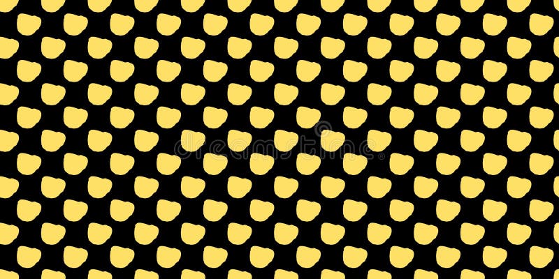 Playful Polka Dot Delight Seamless Vector Pattern Featuring Yellow ...