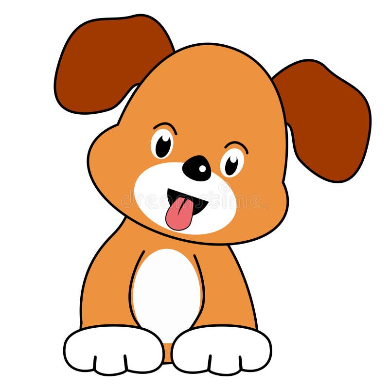Cute puppy cartoon stock vector. Illustration of clear - 29714038
