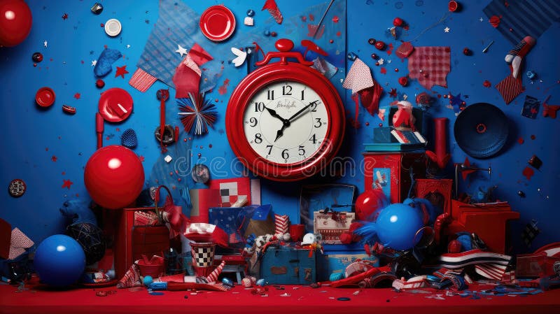 Playful Red and Blue Backgrounds Stock Illustration - Illustration of ...