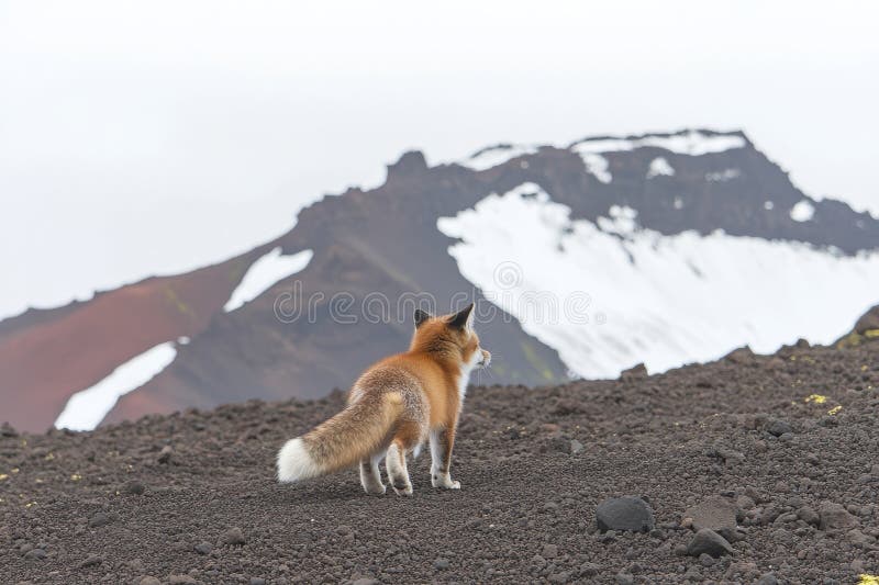 The Playful Red Fox is Stretching. Concept - Funny Animals in the Wild ...