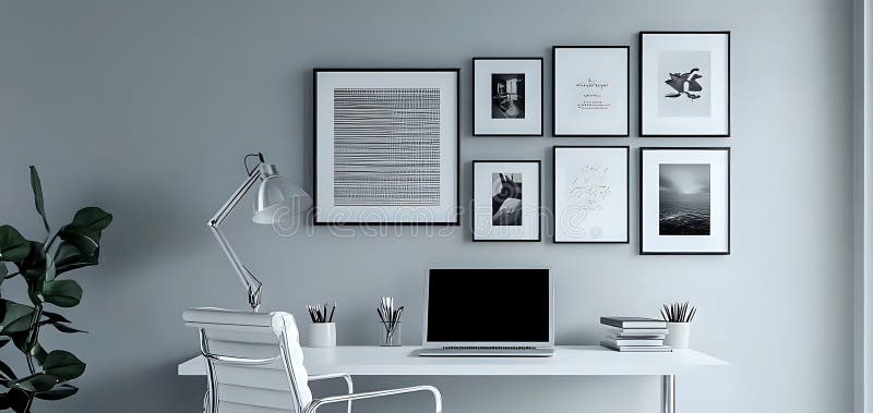 Playful Retreat: Vibrant Student Study Space. Side View Stock ...