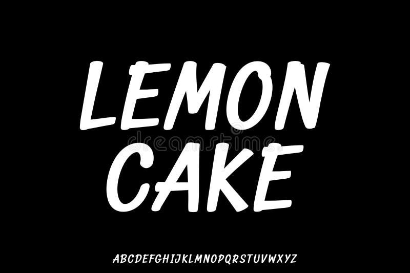 Playful Rounded Slant Alphabet Display Font Vector. Cute Handwriting ...