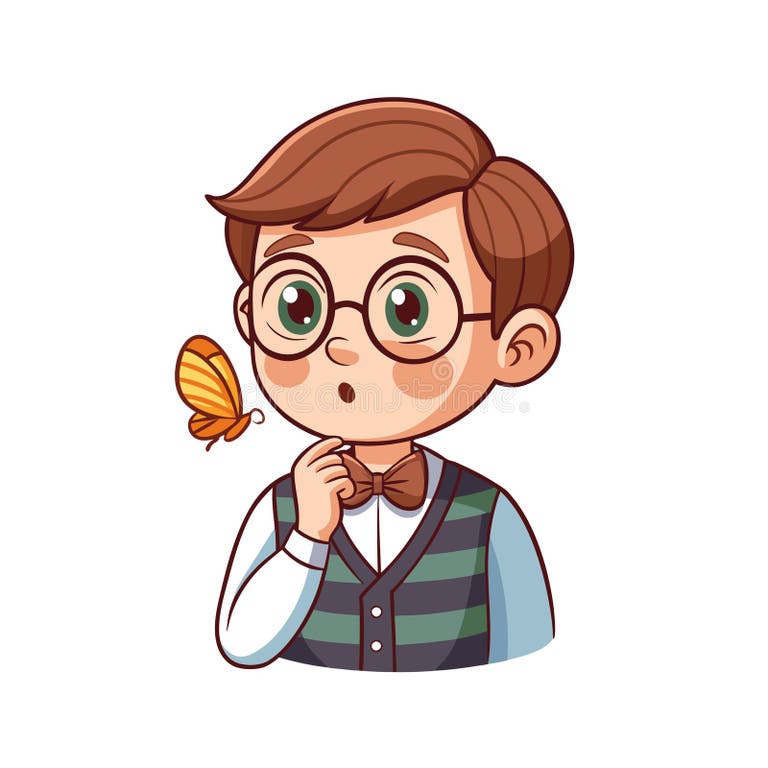 Playful Scholar Cartoon Character Stock Vector - Illustration of ...