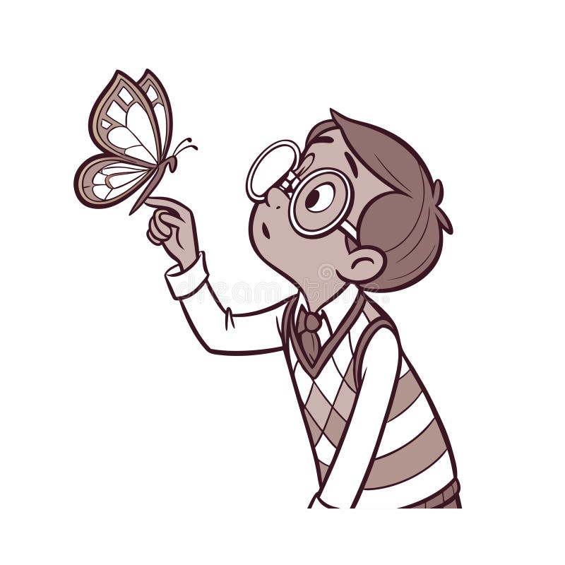 Playful Scholar Cartoon Character Stock Vector - Illustration of ...