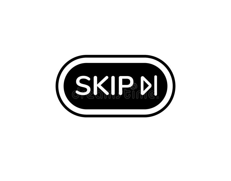 Playful Skip Button with Bold Text and Simple Design for Interactive ...