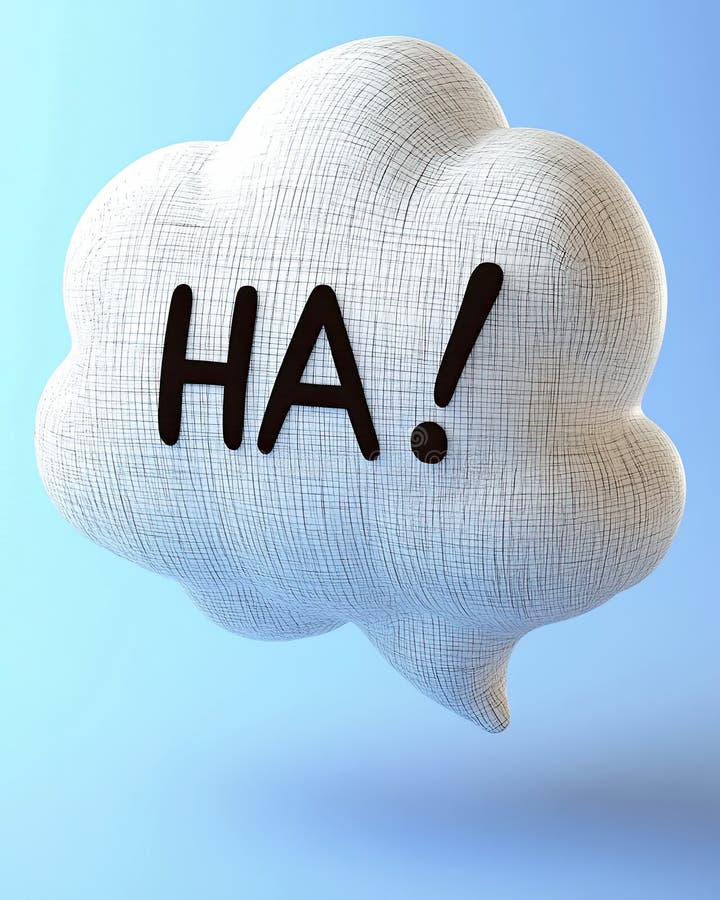 Playful Speech Bubble with Bold HA Showcases a Lighthearted Atmosphere ...