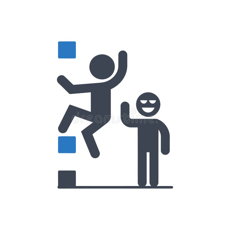 Playful Support Team Icon stock illustration. Illustration of symbol ...