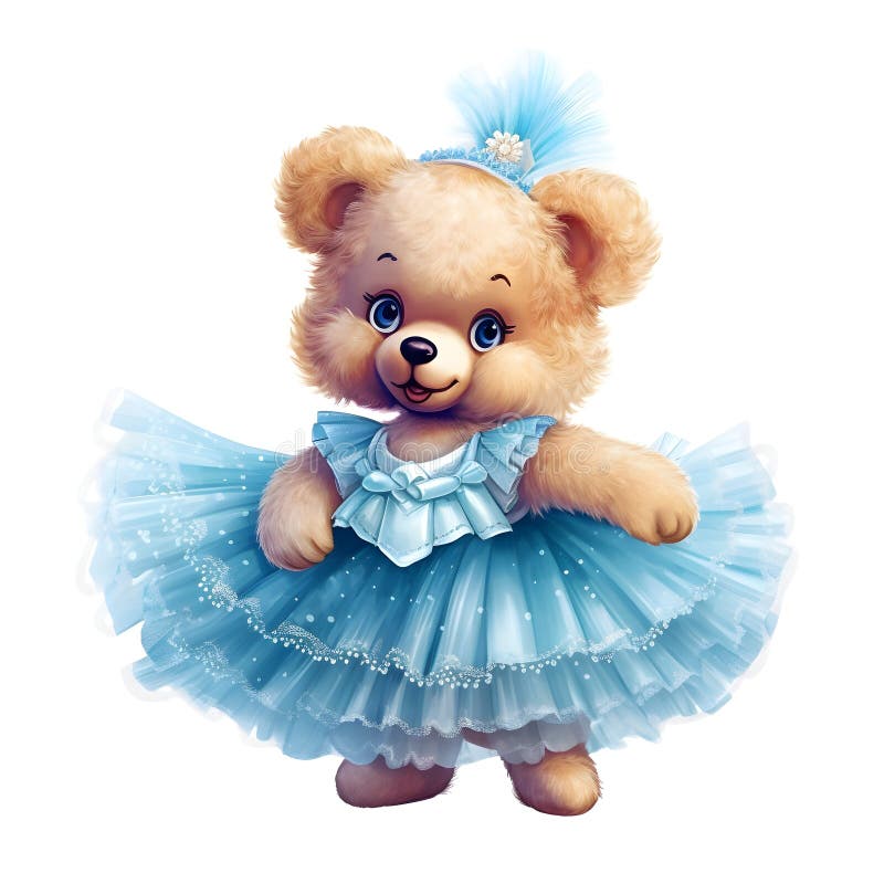 Playful Teddy Dance Illustration Stock Illustration - Illustration of ...