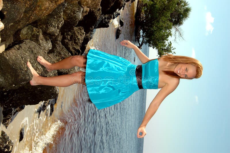 Girl prom dress muddy stock photo. Image of grad, focus - 43849908