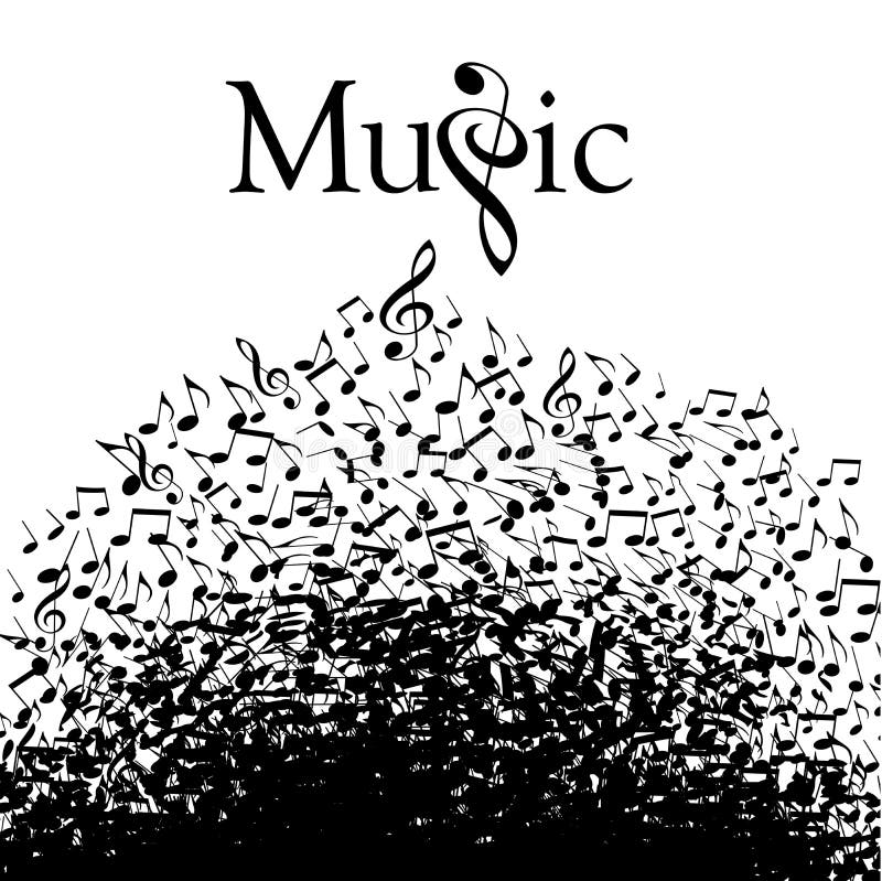 Playful Typographic Music Graphic Stock Vector - Illustration of ...