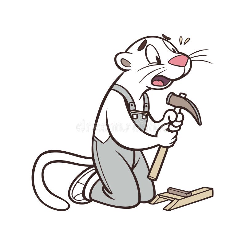 Playful Panther Overcoming Construction Challenges Stock Image ...