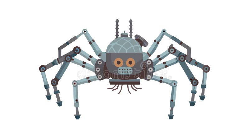 Robot Spider, Animated Tech, Vector Design Generative AI Stock Vector ...