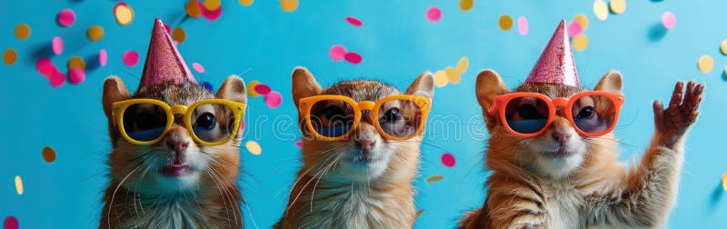 Party Animals: Chipmunks Celebrate Festive Occasions with Hats ...