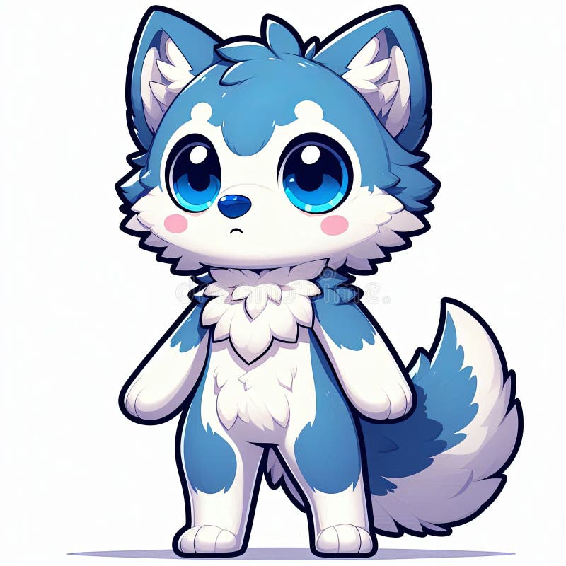 Playful Wolf Cub Happiness stock illustration. Illustration of cartoon ...