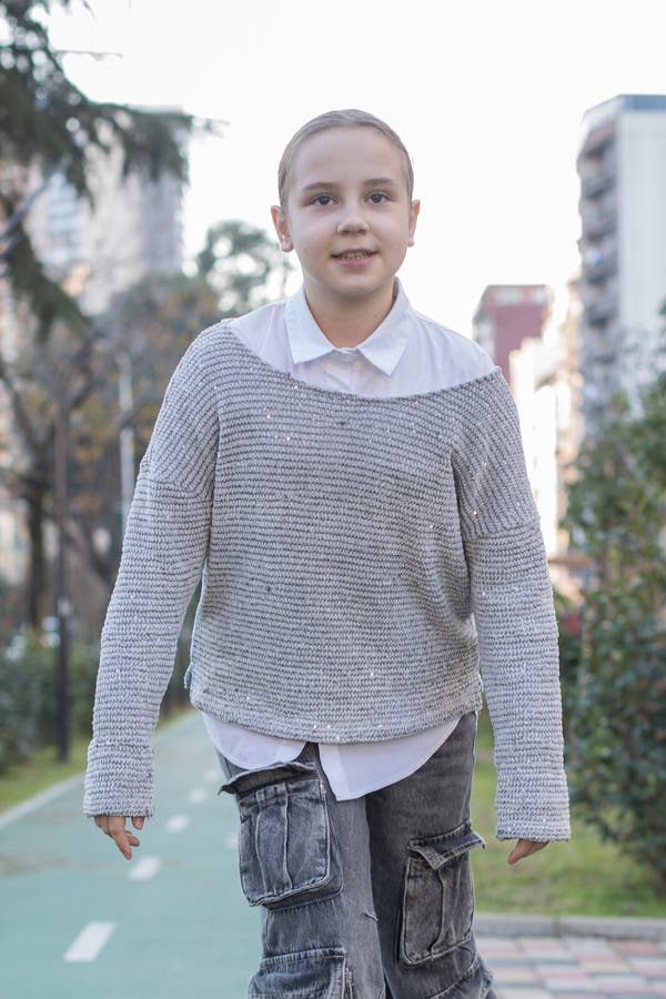 Playful Young Child Girl Outdoors Stock Photo - Image of cheerful ...