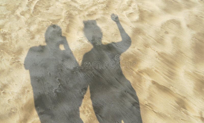 Shadow on the beach stock image. Image of ocean, outdoor - 166958649