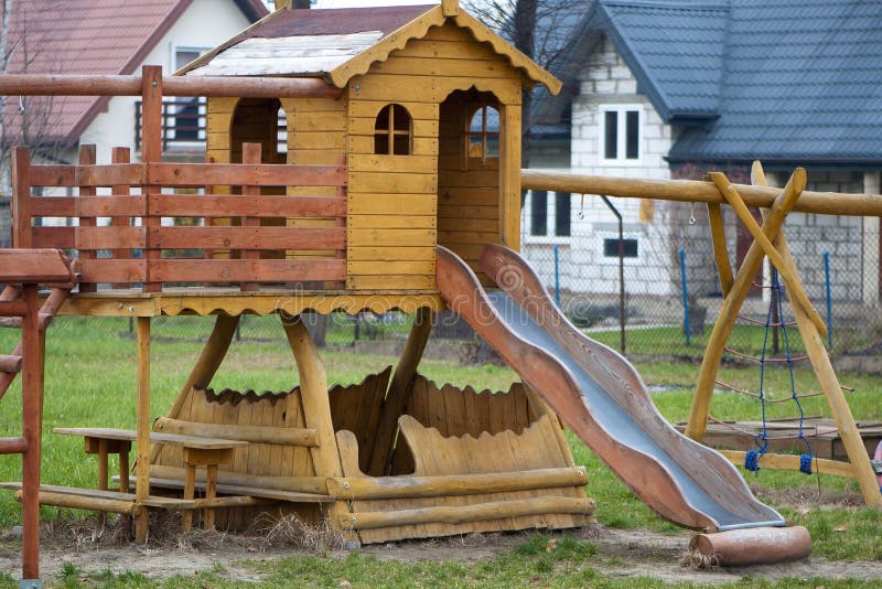 Noah S Ark Playground Equipmen Stock Photo - Image of recreational ...