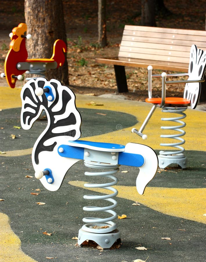 Playground Toy stock image. Image of ride, spring, playground - 617307