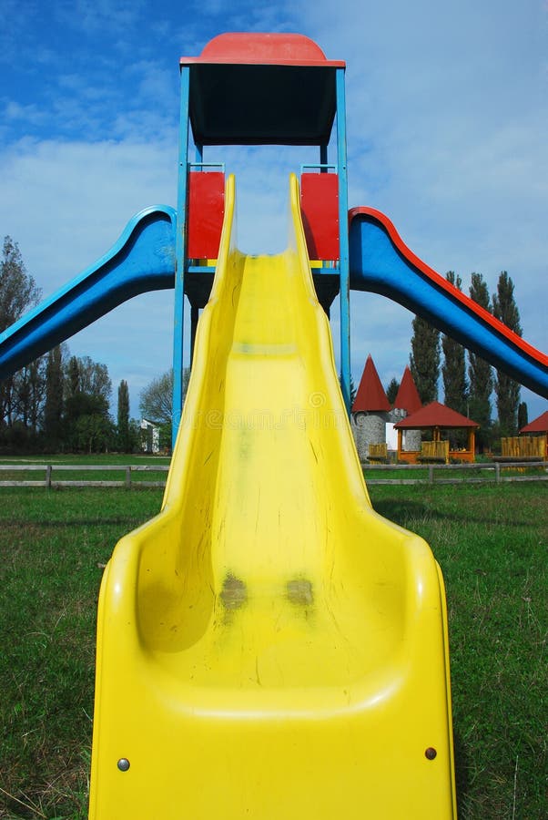 Twisted slide with water stock photo. Image of slide - 42667354