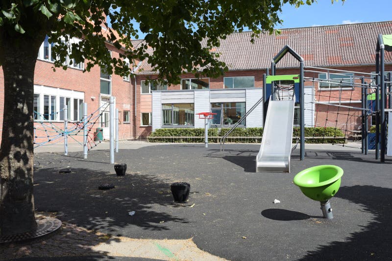 Playground Area for Children at a School Editorial Photo - Image of ...