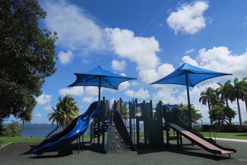 Playground stock image. Image of beautiful, blue, playground - 58591691
