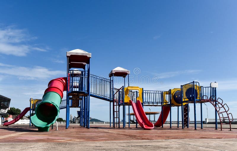 Playground blue stock image. Image of design, activity - 51934917