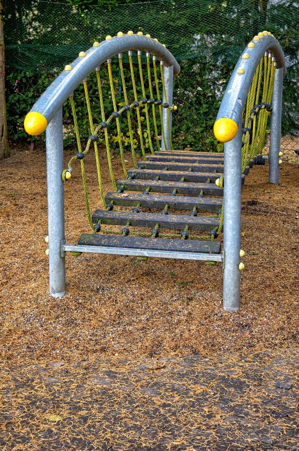 Playground Bridge in Chicago Maggie Daley Park Stock Photo - Image of ...