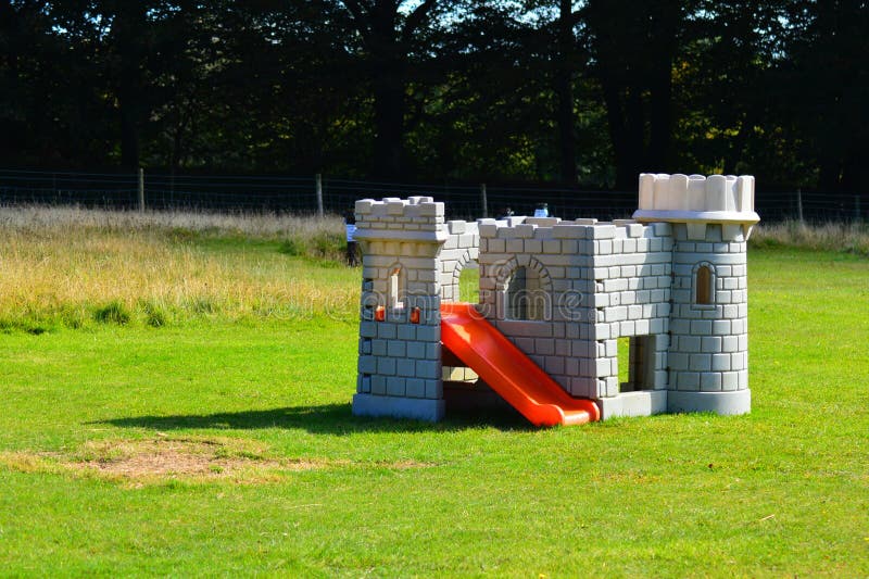 Playground castle stock image. Image of slide, playground - 60852403