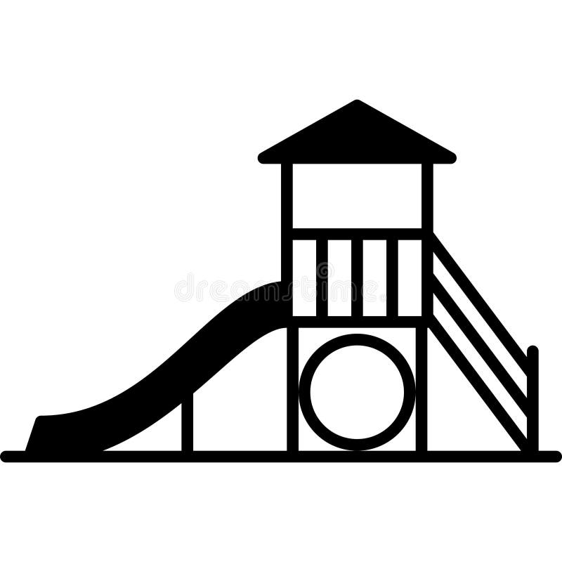 Playground stock vector. Illustration of play, slide - 349584436