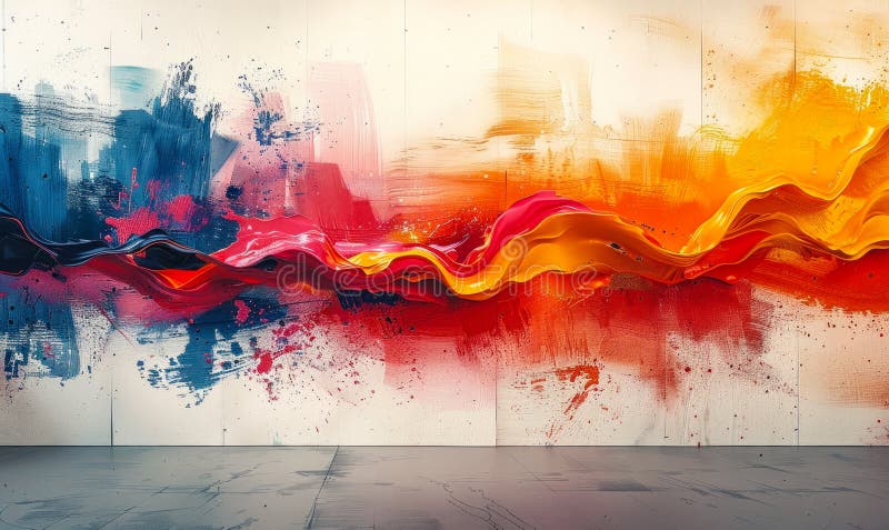 Playground for Creativity: Energetic Abstract Art Splashes Across a ...